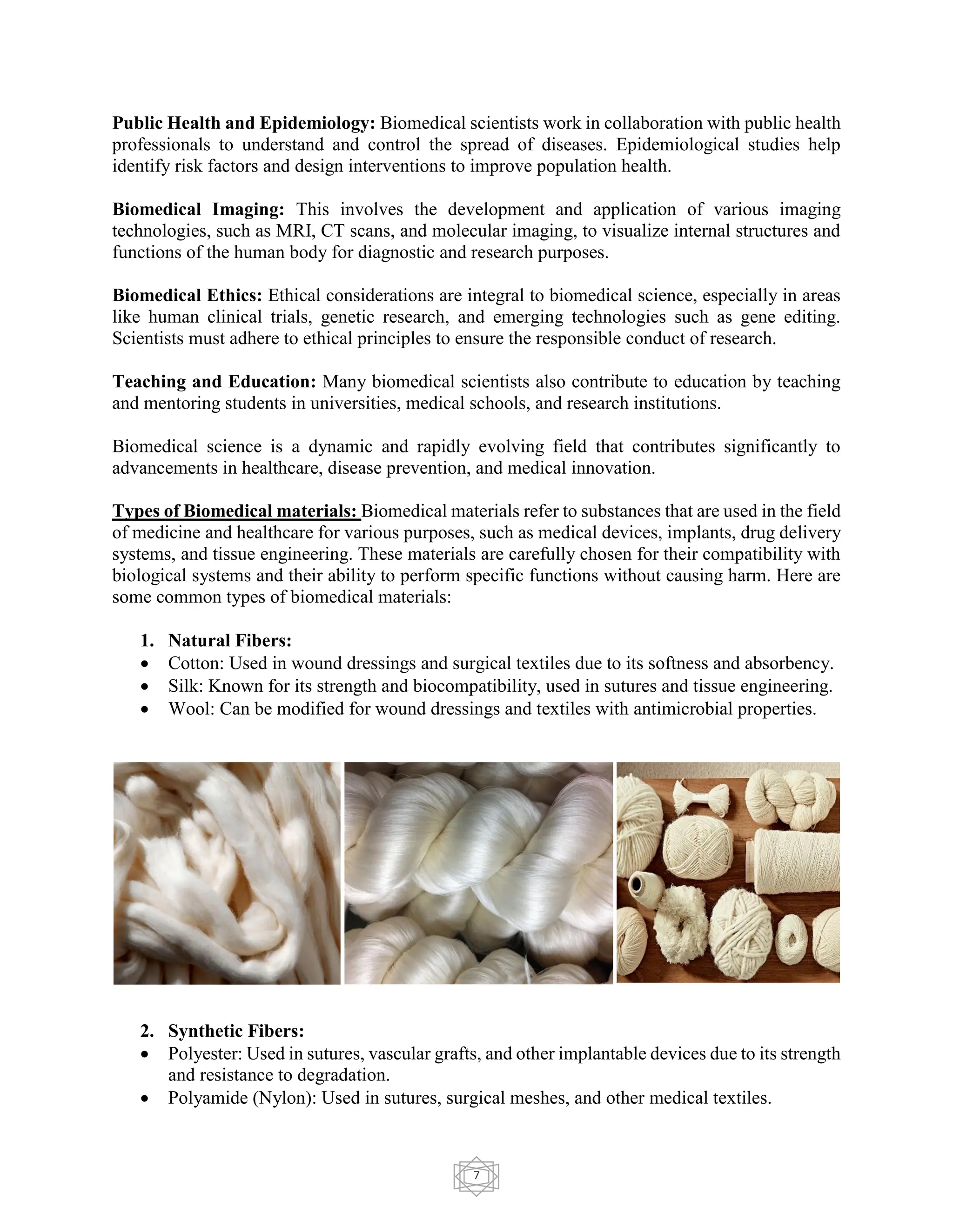 Textile uses in Biomedical & textile Medical Products.pdf