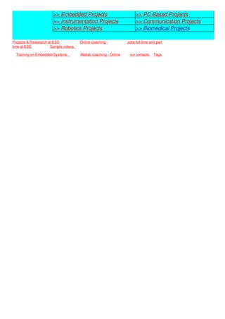 Biomedical projects | PDF