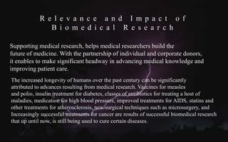 Biomedical research | PPTX
