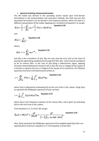 Biomedical signal modeling | PDF