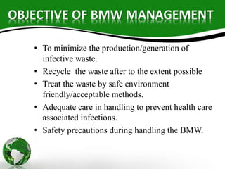 Biomedical waste and its management | PPTX