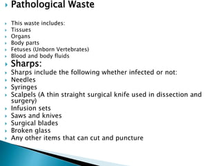 Bio medical waste | PPTX | Chemistry | Science