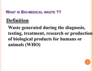 Biomedical waste | PPT