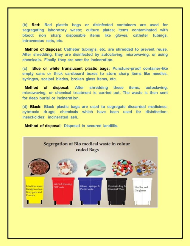 Biomedical waste management | PDF