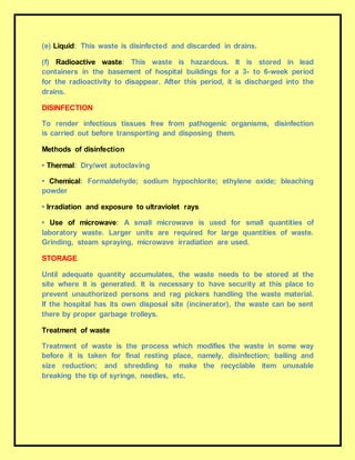 Biomedical waste management | PDF