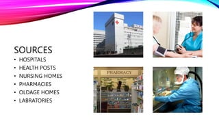 BIOMEDICAL WASTE: Sources, Composition, Storage and Transportation | PPT