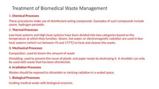 BIO MEDICAL WASTE MANAGEMENT, SEGREGATION, HANDALING, TRANSPORTATION ...