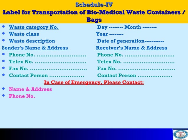 Biomedical waste managment rule 2011 | PPT