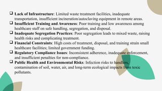 Biomedical waste and its ethical aspect. | PPT