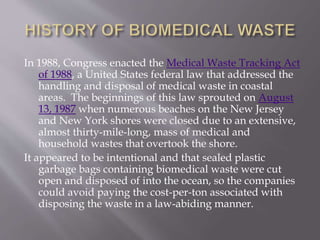 Biomedical waste and its management | PPTX