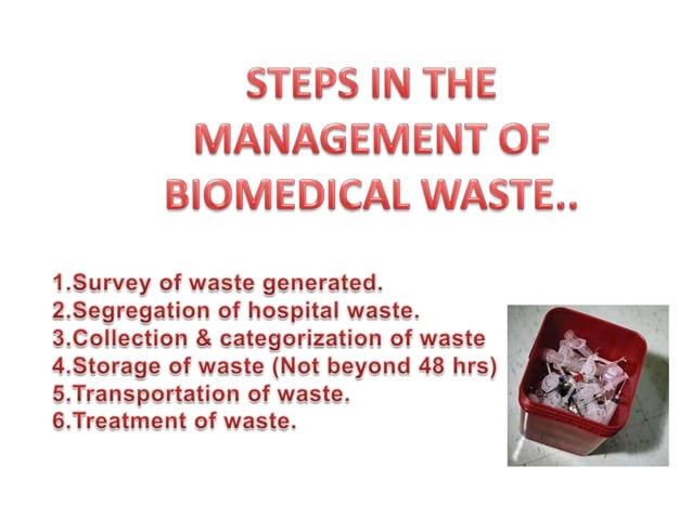Biomedical waste disposal | PPTX