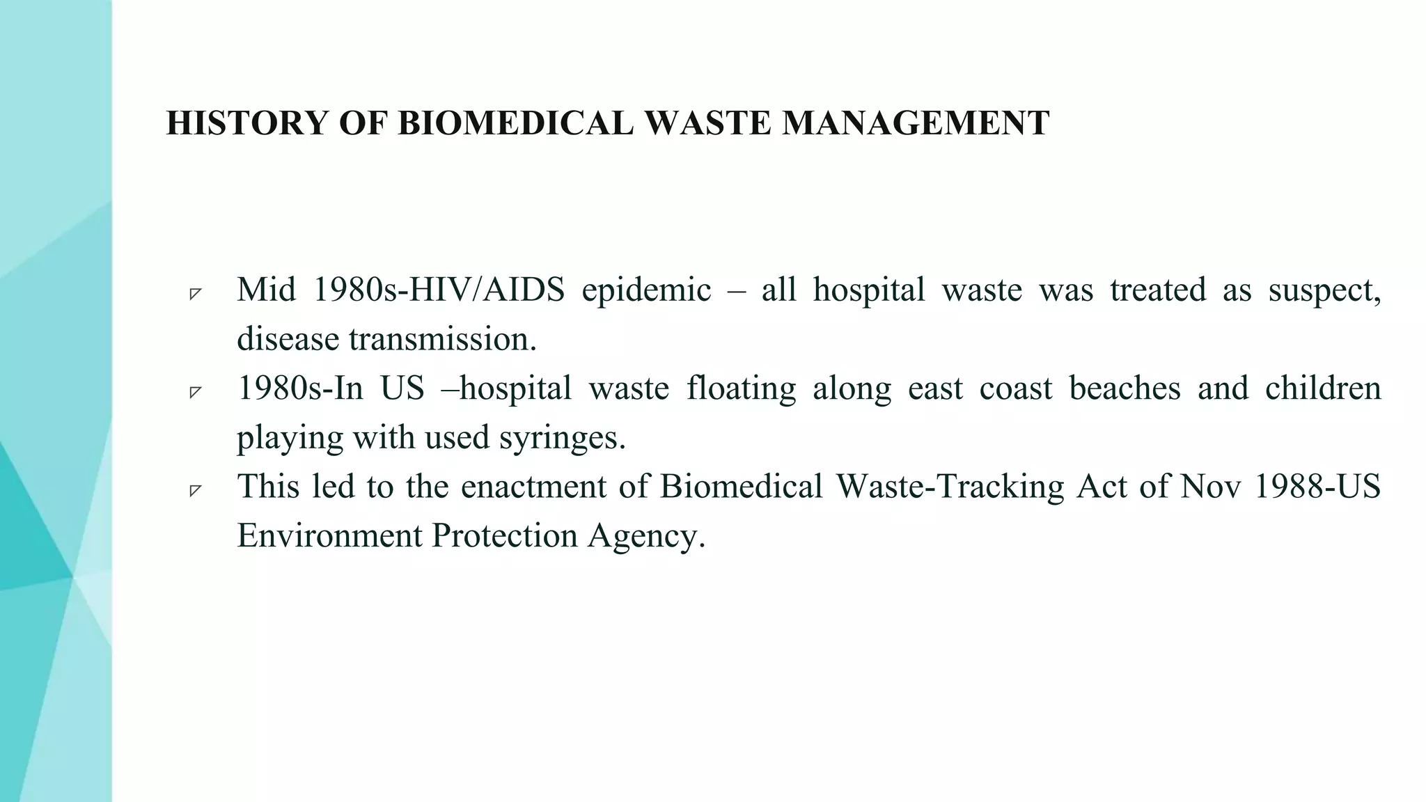 Biomedical waste disposal | PPTX
