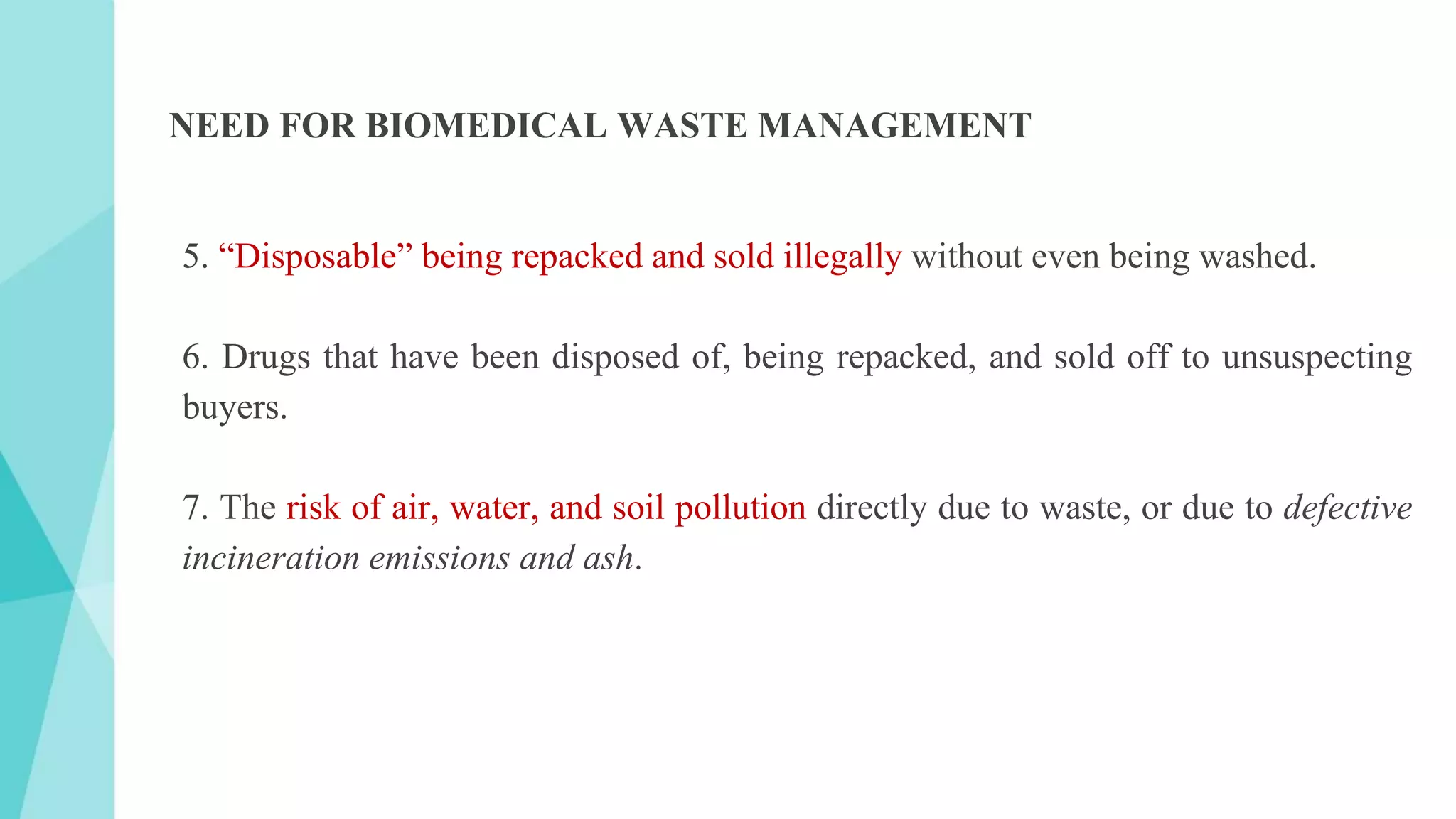 Biomedical waste disposal | PPTX