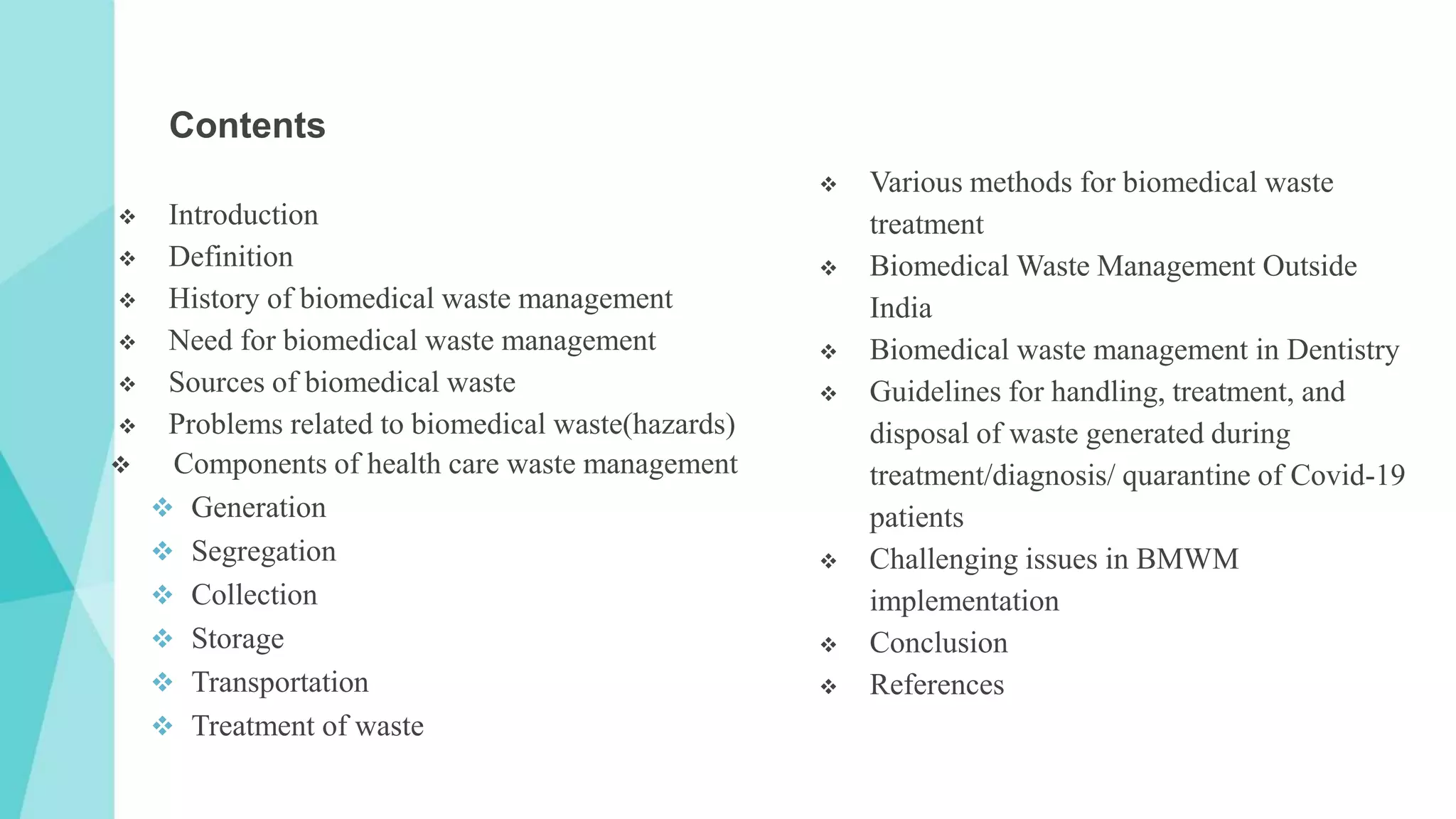 Biomedical waste disposal | PPTX