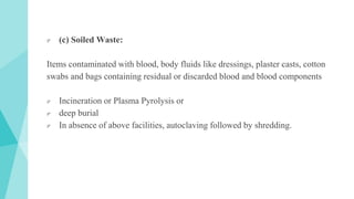 Biomedical waste disposal | PPTX | Infectious Diseases | Diseases and ...