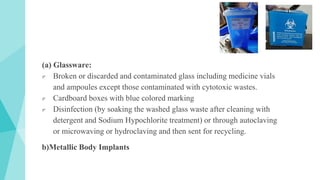 Biomedical waste disposal | PPTX