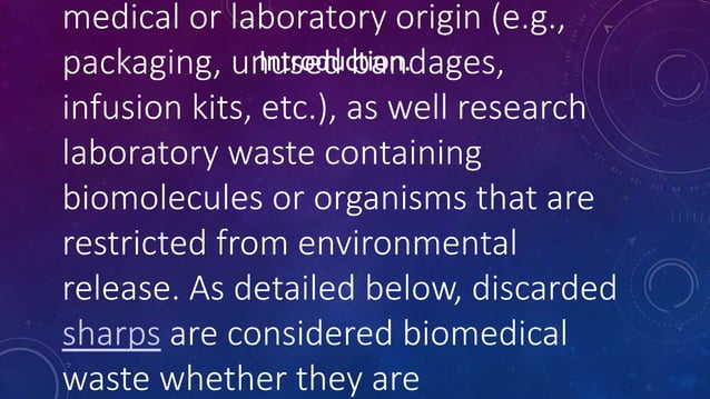 Biomedical waste generation and management.ppt