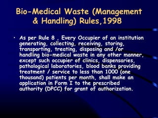 Biomedical waste management | PPT