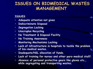 Biomedical waste management | PPT