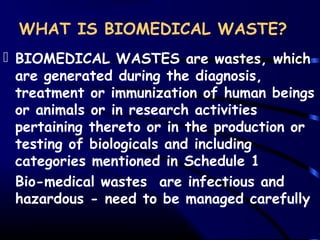 Biomedical waste management | PPT