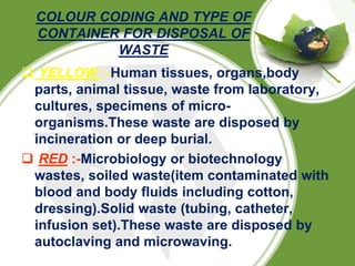 Biomedical waste management | PPTX