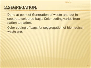 Biomedical waste management | PPT