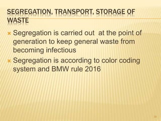 Biomedical waste management | PPTX