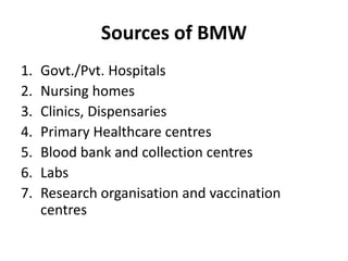 Biomedical waste management | PPTX