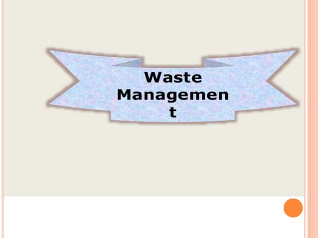 Bio medical waste management | PPTX