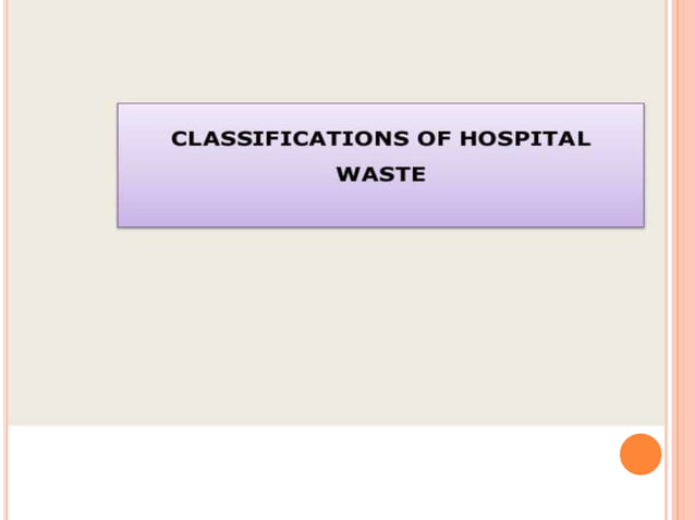 Bio medical waste management | PPTX
