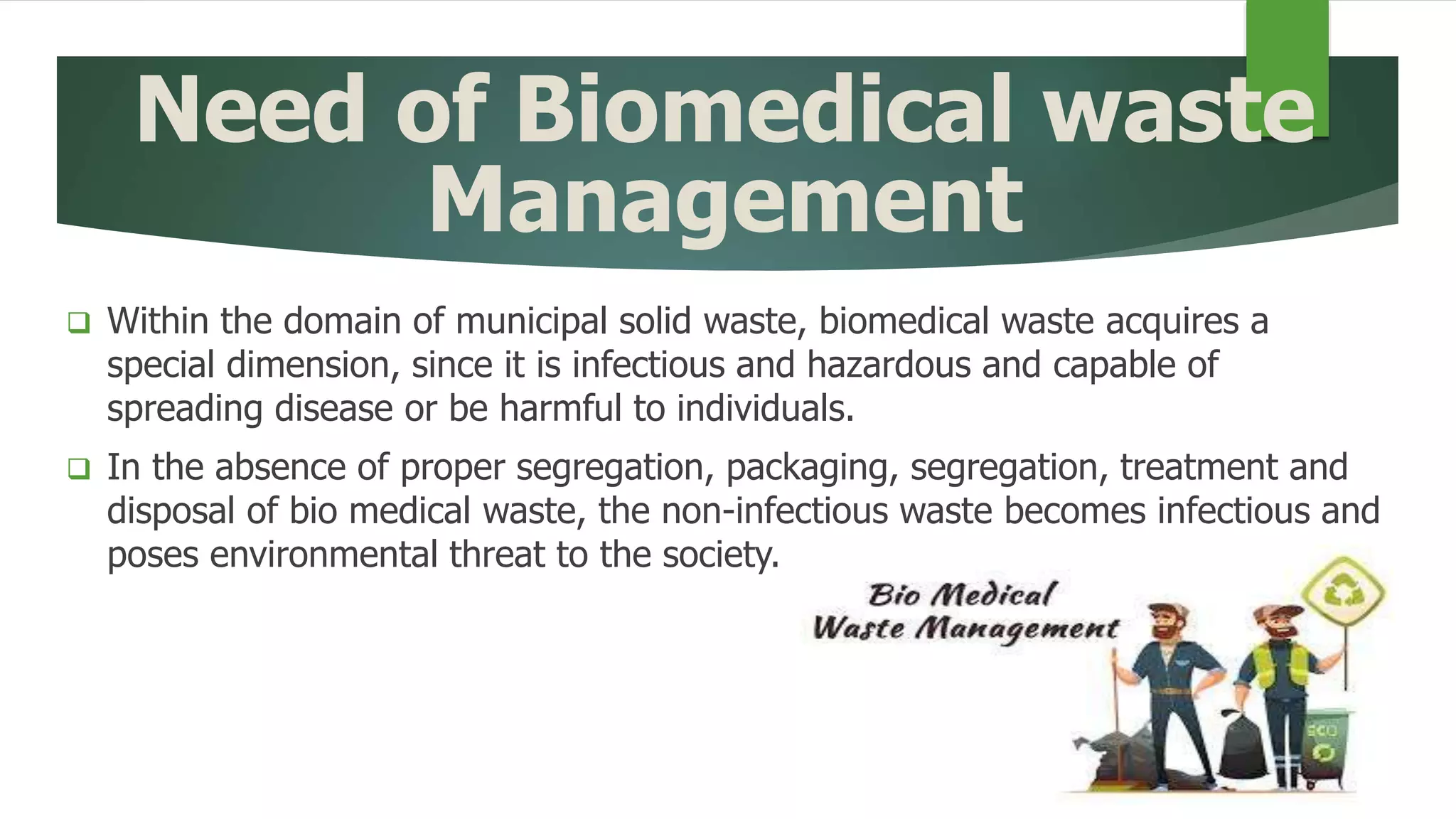 Biomedical waste management | PPTX