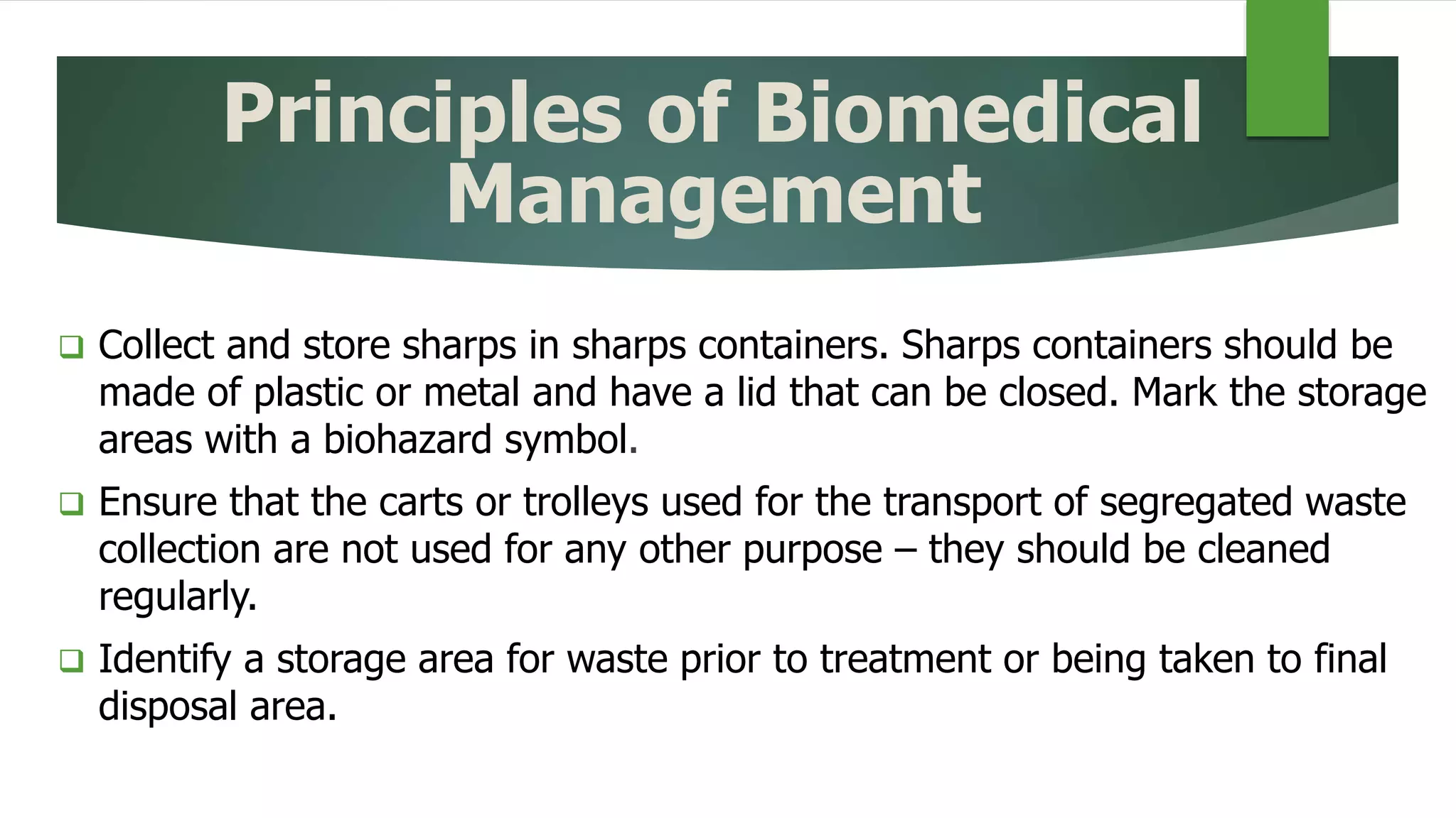 Biomedical waste management | PPTX