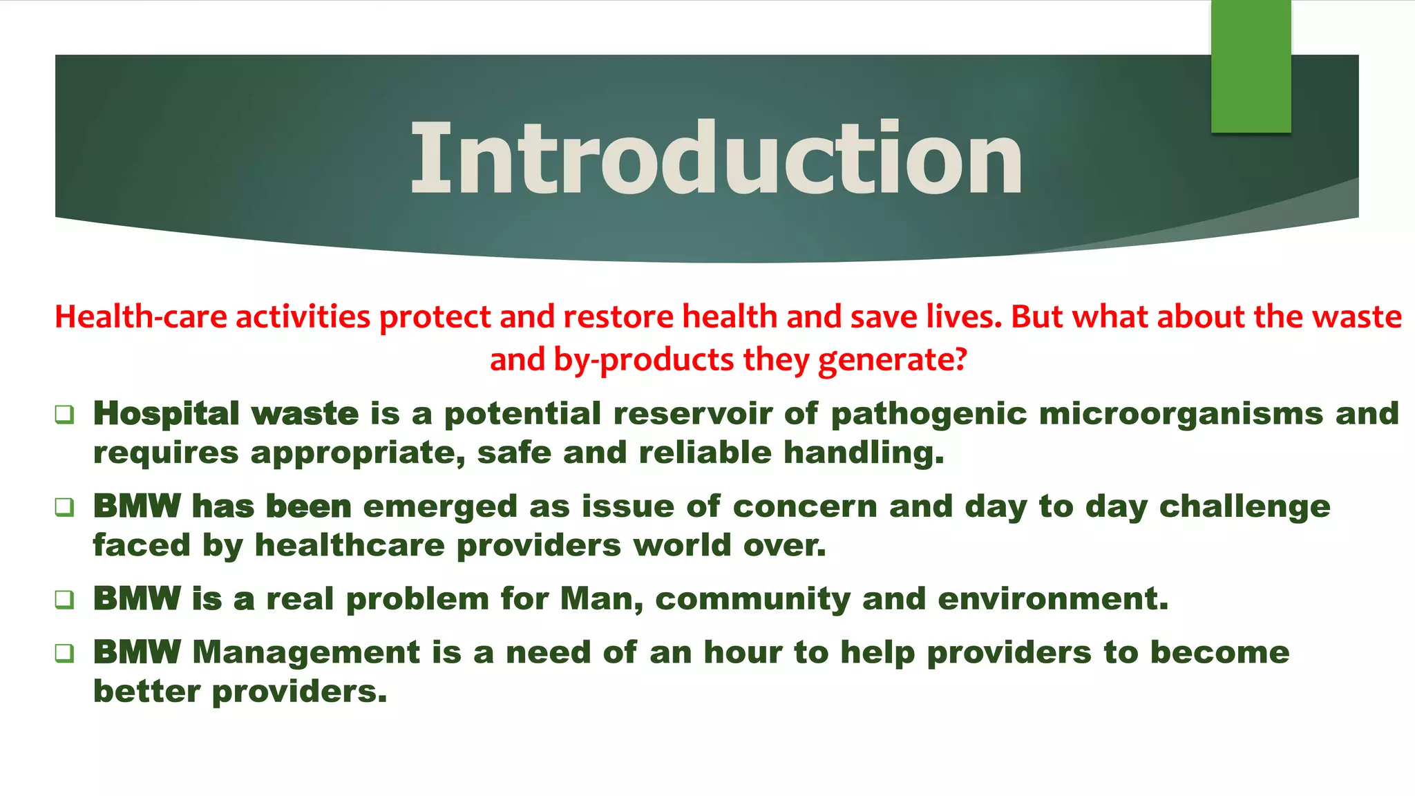 Biomedical waste management | PPTX