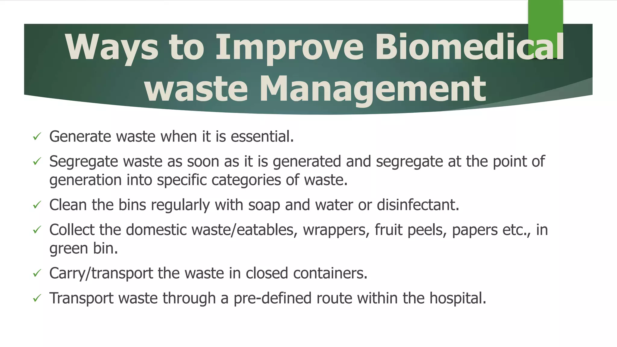 Biomedical waste management | PPTX