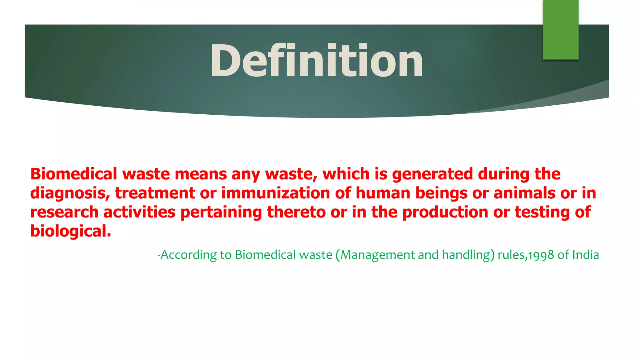 Biomedical waste management | PPTX