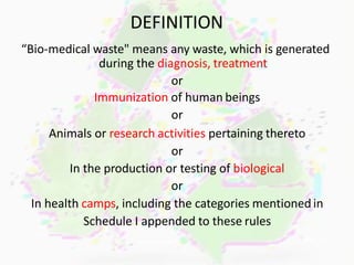 Bio medical waste management | PPTX