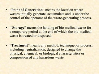 Biomedical waste management | PPTX