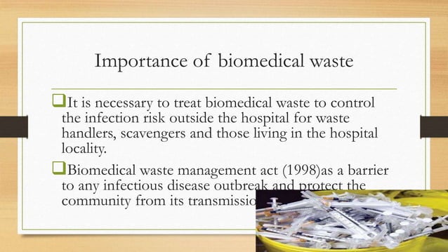 Biomedical waste management | PPT