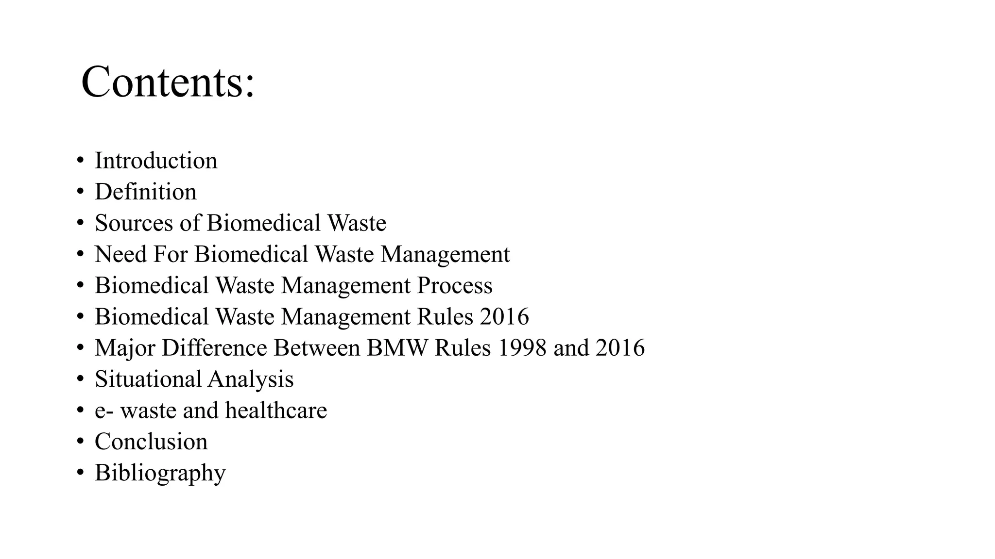 Biomedical waste management and biohazards by Dr. Sonam Aggarwal | PPTX