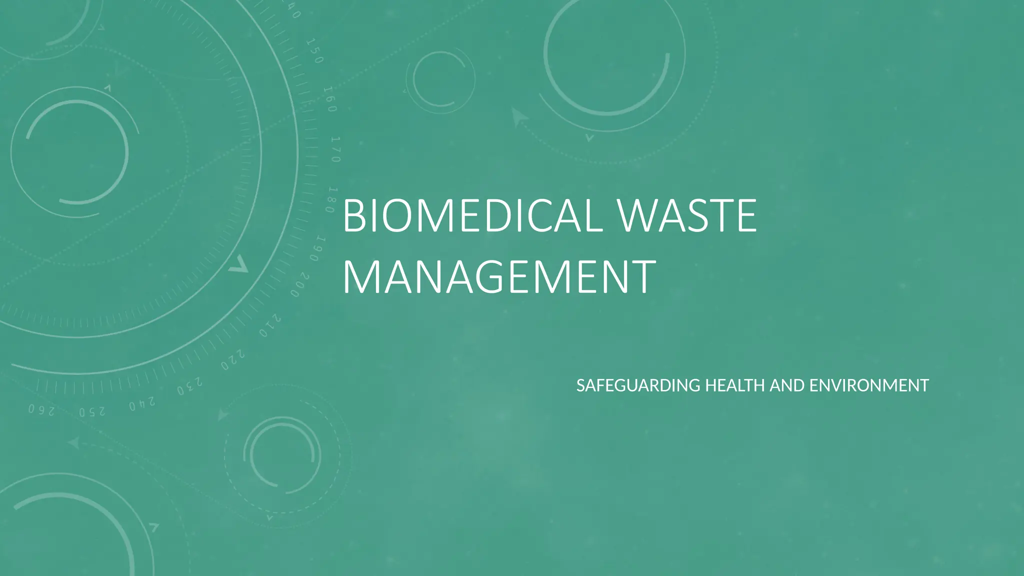 BIO MEDICAL WASTE MANAGEMENT.PROJECTpptx | PPTX