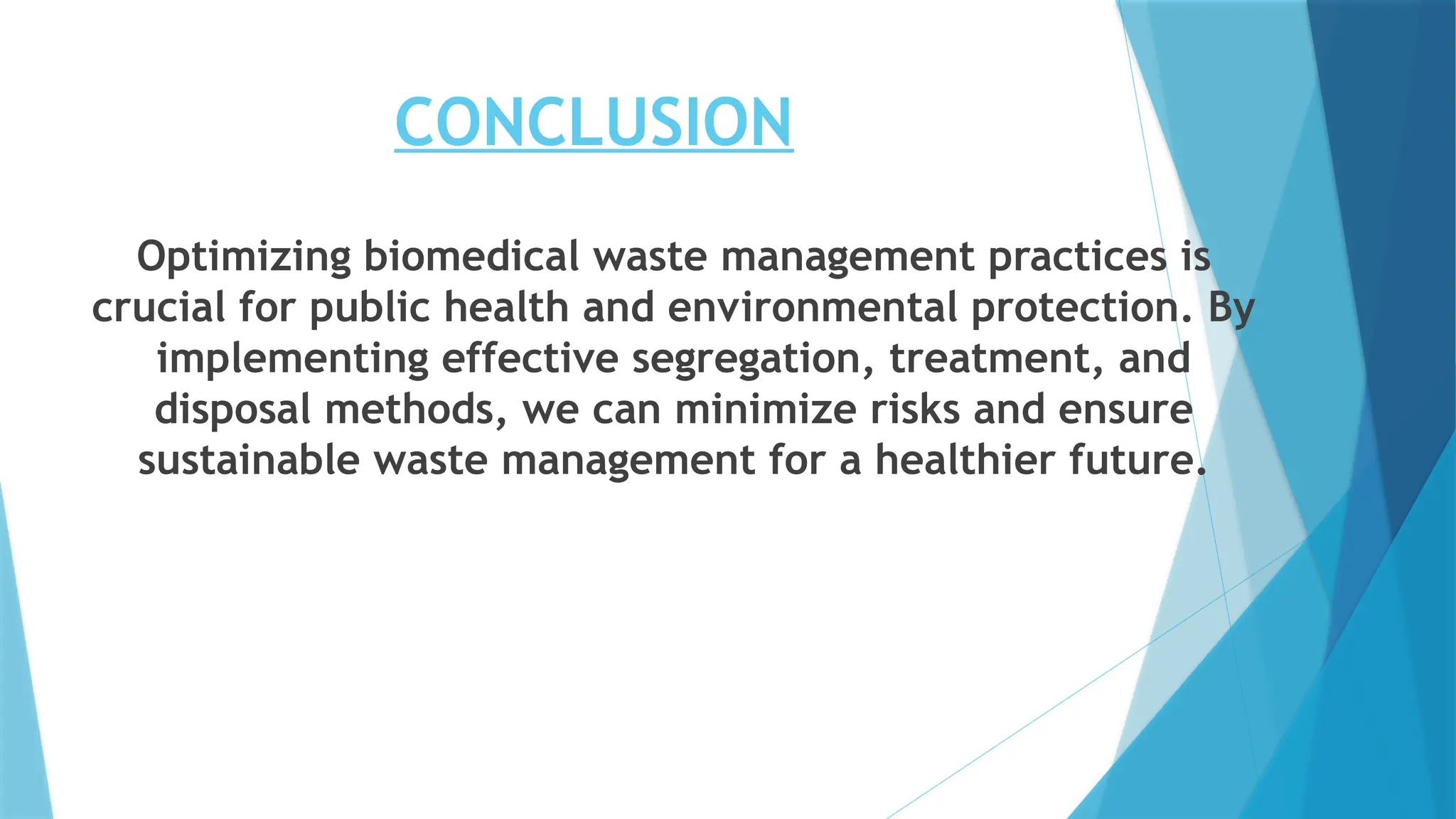 BIOMEDICAL WASTE MANAGEMENT TECHNIQUES AND TIPS | PPTX