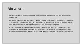 BIO MEDICAL WASTE MANAGEMENT FOR NURSES. pptx | PPT