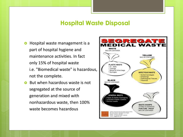 Bio Medical Waste Management And Handling Rules 1998 | PPTX