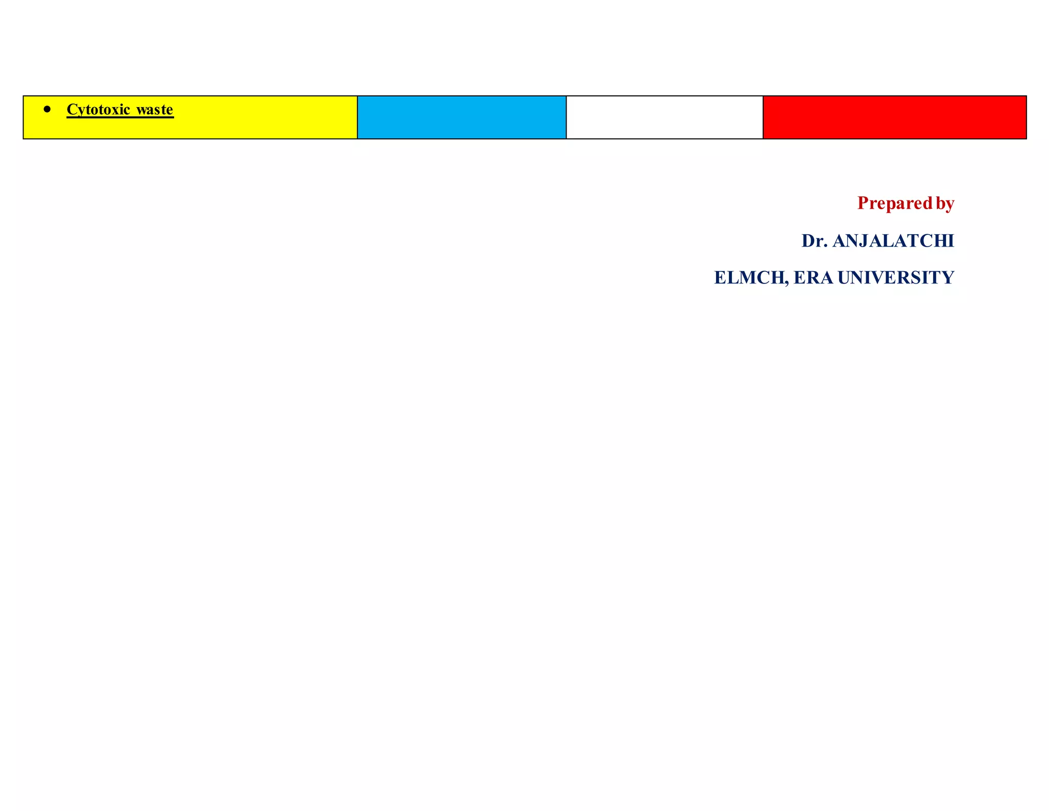 Biomedical waste management colour coding 2018 rules | DOCX