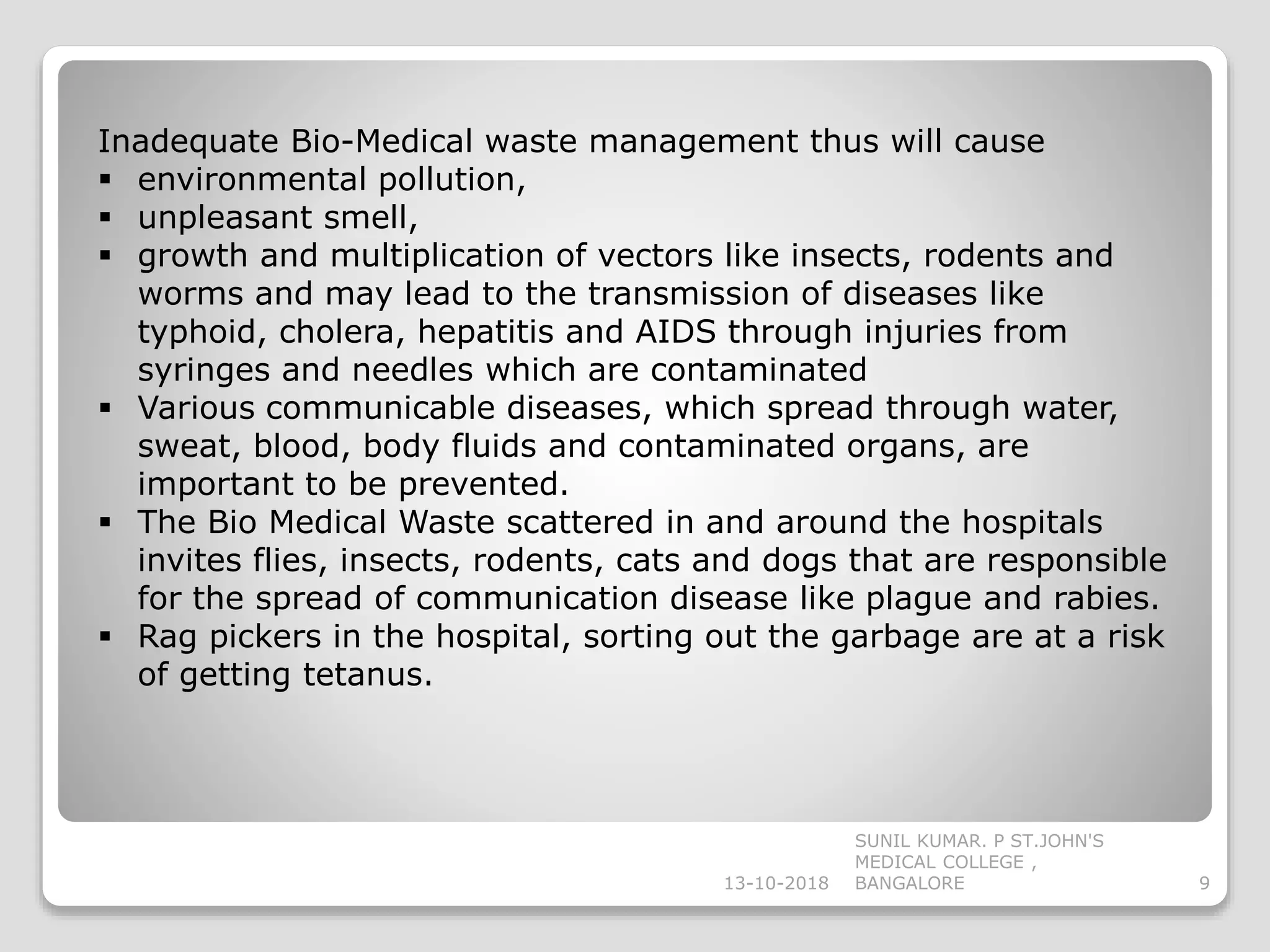 Biomedical waste management_ppt | PPTX | Infectious Diseases | Diseases ...