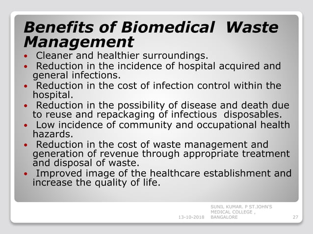 Biomedical waste management_ppt | PPTX | Infectious Diseases | Diseases ...
