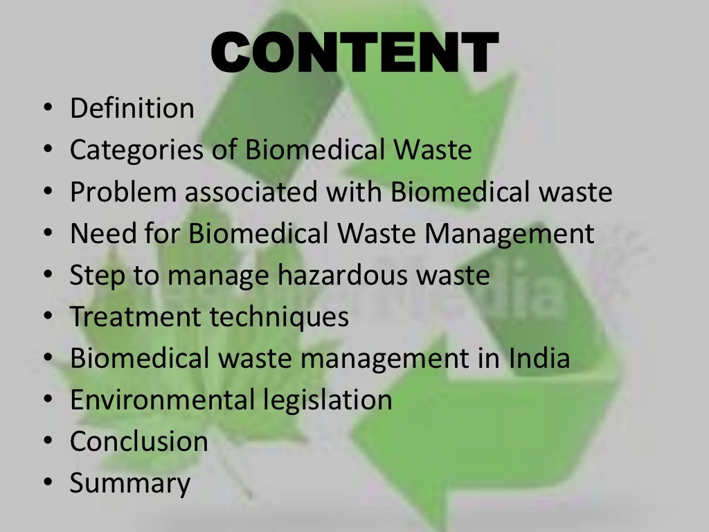 Biomedical waste management ppt final1
