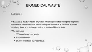 Biomedical waste management system | PPT