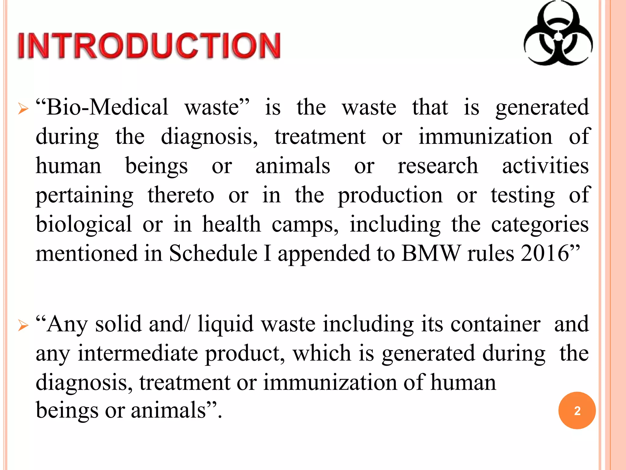 Bio medical waste managementt | PPTX