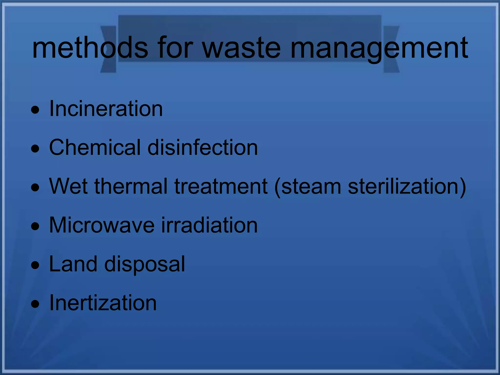 Biomedical waste management technology | PPTX